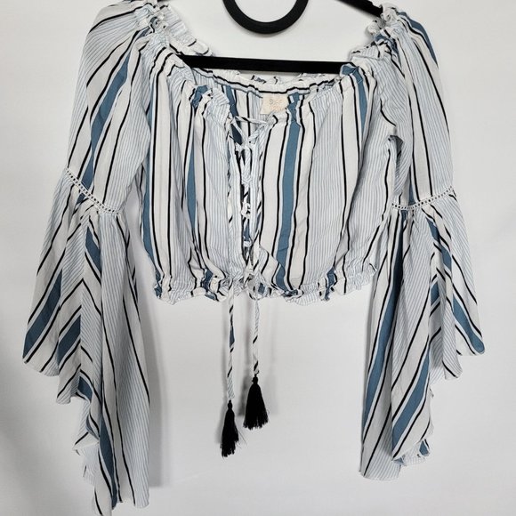 Surf Gypsy | Tops | Nwt Surf Gypsy Womens Lace Up Crop Top | Poshmark